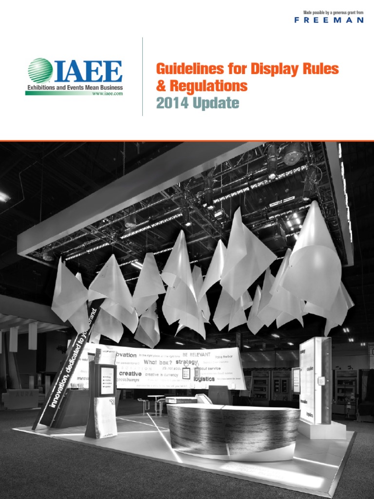 2014 IAEE Guidelines For Display Rules and Regulations | PDF ...