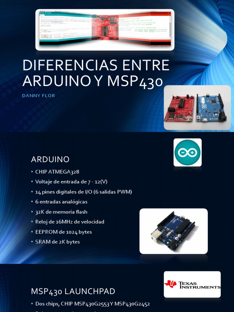 Comparativa: Arduino vs MSP430 Launchpad | PDF | Juegos y actividades ...