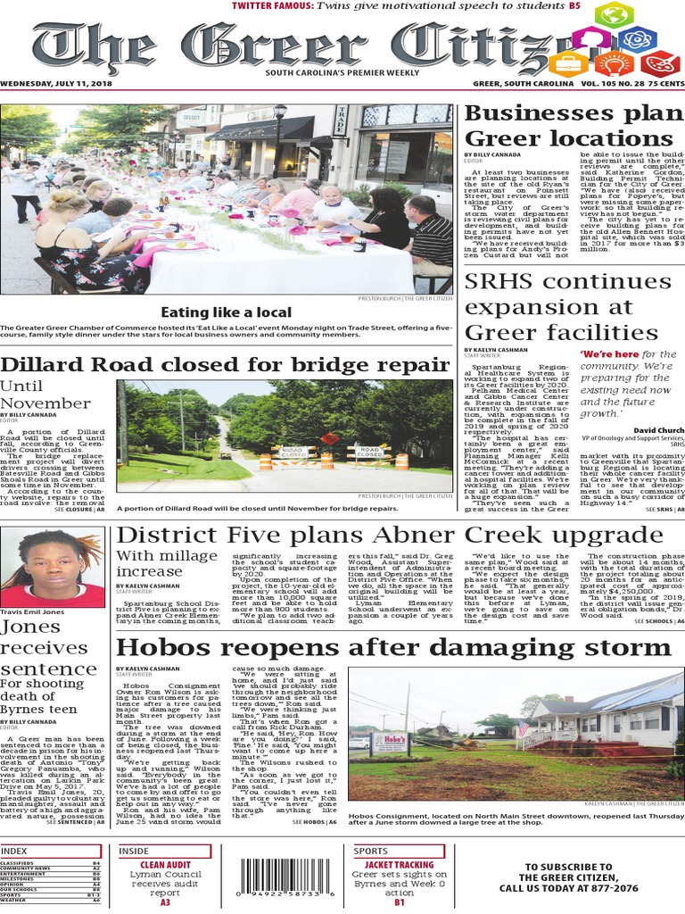 Greer Citizen E-Edition 7.11.18 | PDF | Nature