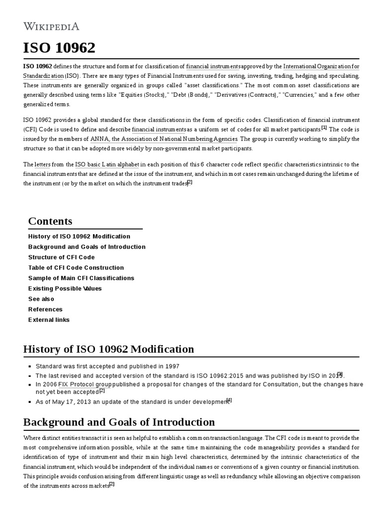 Iso 10962 | PDF | Futures Contract | Corporations