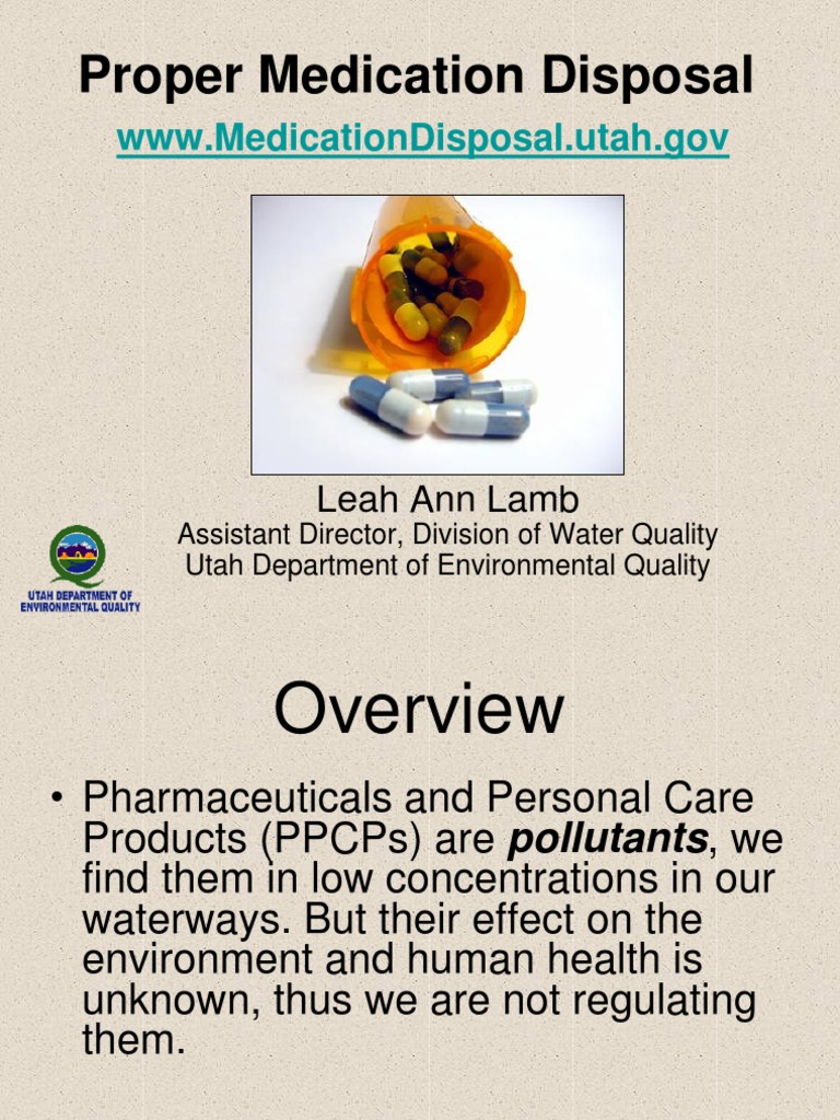 Proper Medication Disposal Program | PDF | Prescription Drugs ...