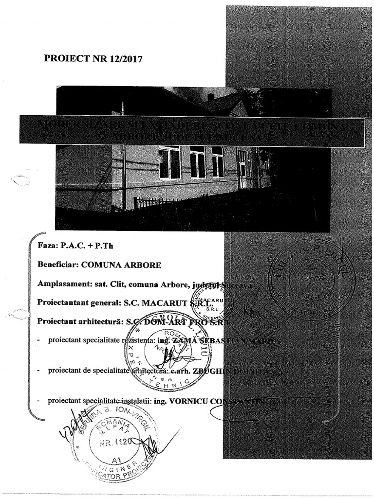 PTH Memoriu General | PDF