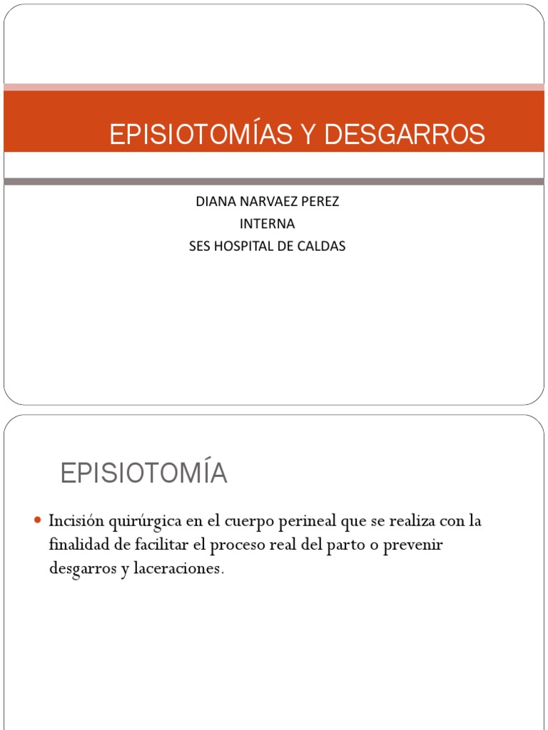 Episiotomia y Episiorrafia | PDF | Parto | Especialidades Medicas