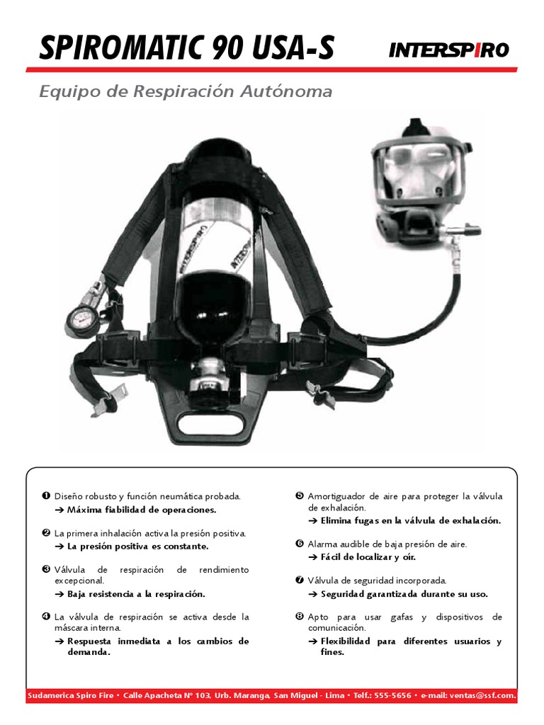 Spiromatic 90 USA-S | PDF | Respiración | Aluminio