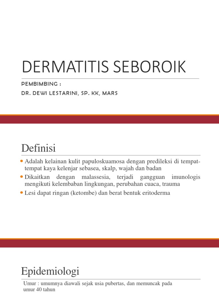 Dermatitis Seboroik | PDF | Kesehatan Holistik