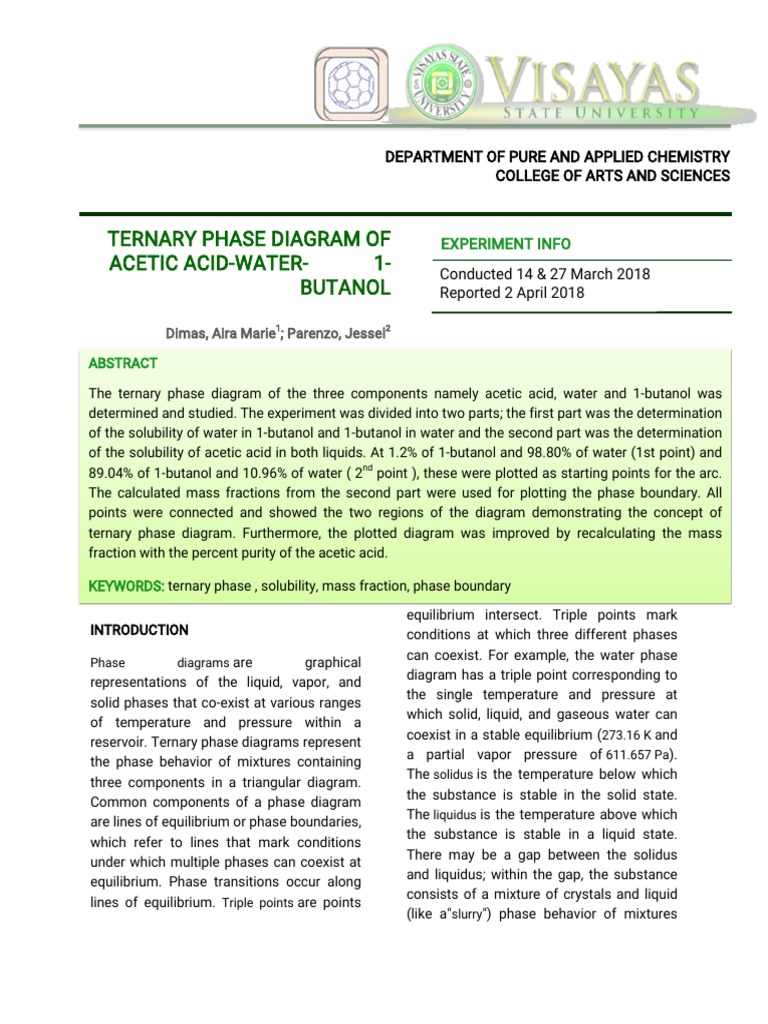 Lab Report Phase Diagram Solved I Using The Phase Diagram In