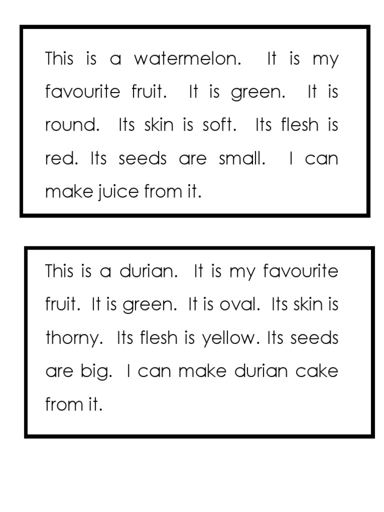 Describing Fruits | PDF