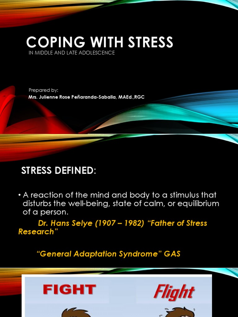 Coping With Stress Senior High | PDF | Stress (Biology) | Coping ...