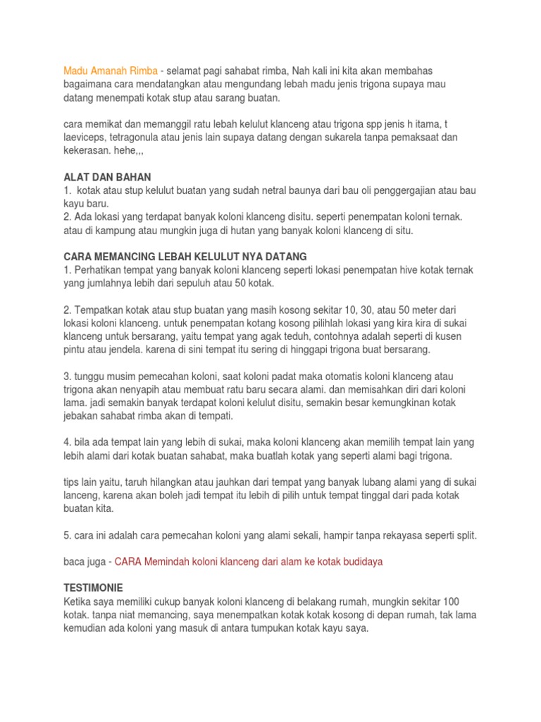 Cara Budidaya Lanceng | PDF | Memasak, Makanan, & Anggur | Griya & Taman