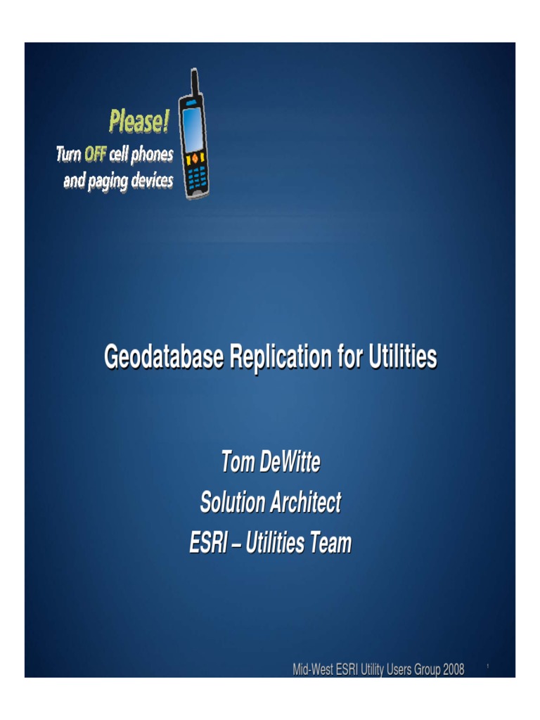 Geo Database Replication | PDF | Replication (Computing) | Arc Gis
