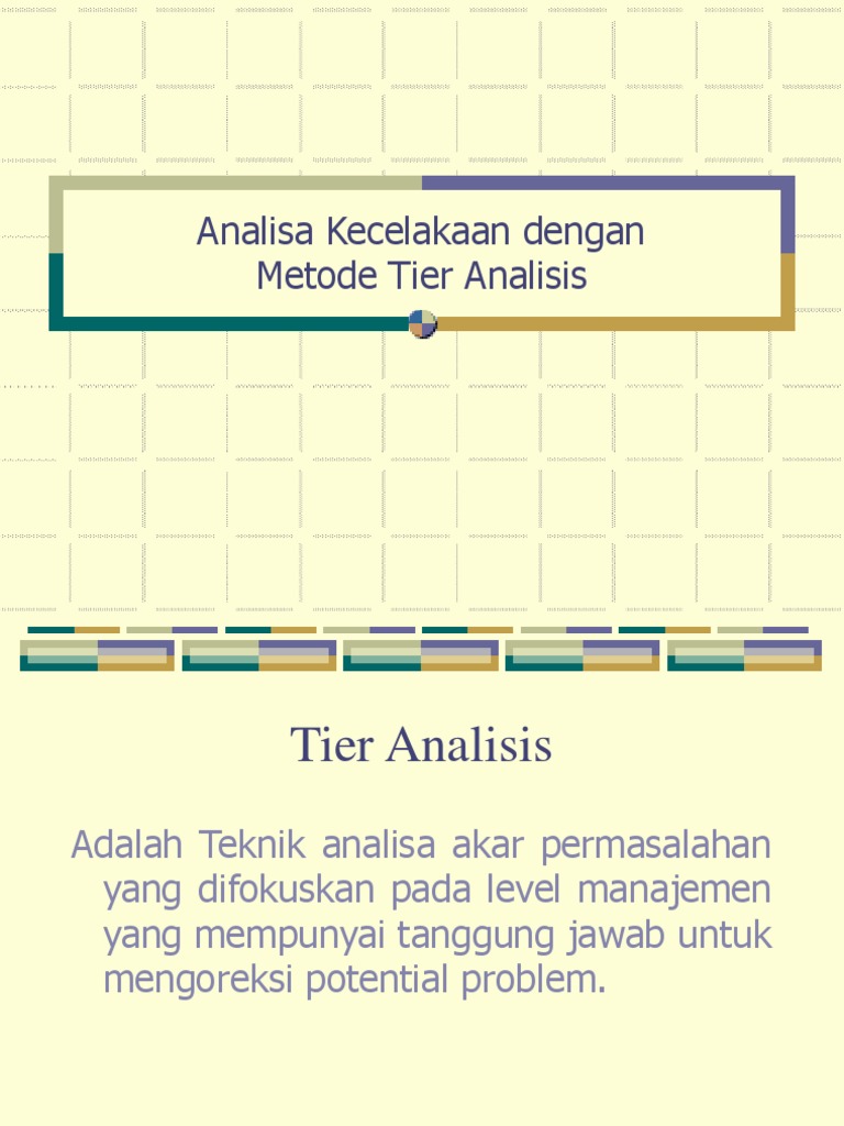 Metode Tier Analisis | PDF
