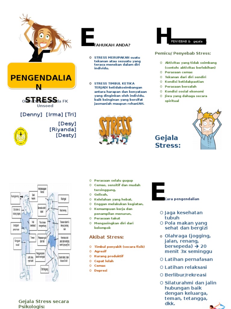Leaflet Pengendalian Stress-1 FIX | PDF