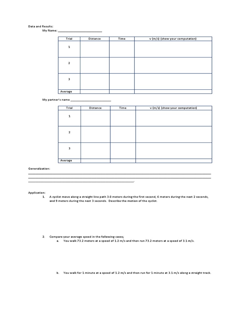 Physics Exp | PDF | Speed | Euclidean Vector