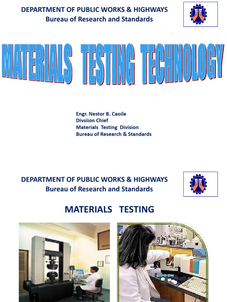 Construction Materials Testing Training | PDF | Specification ...