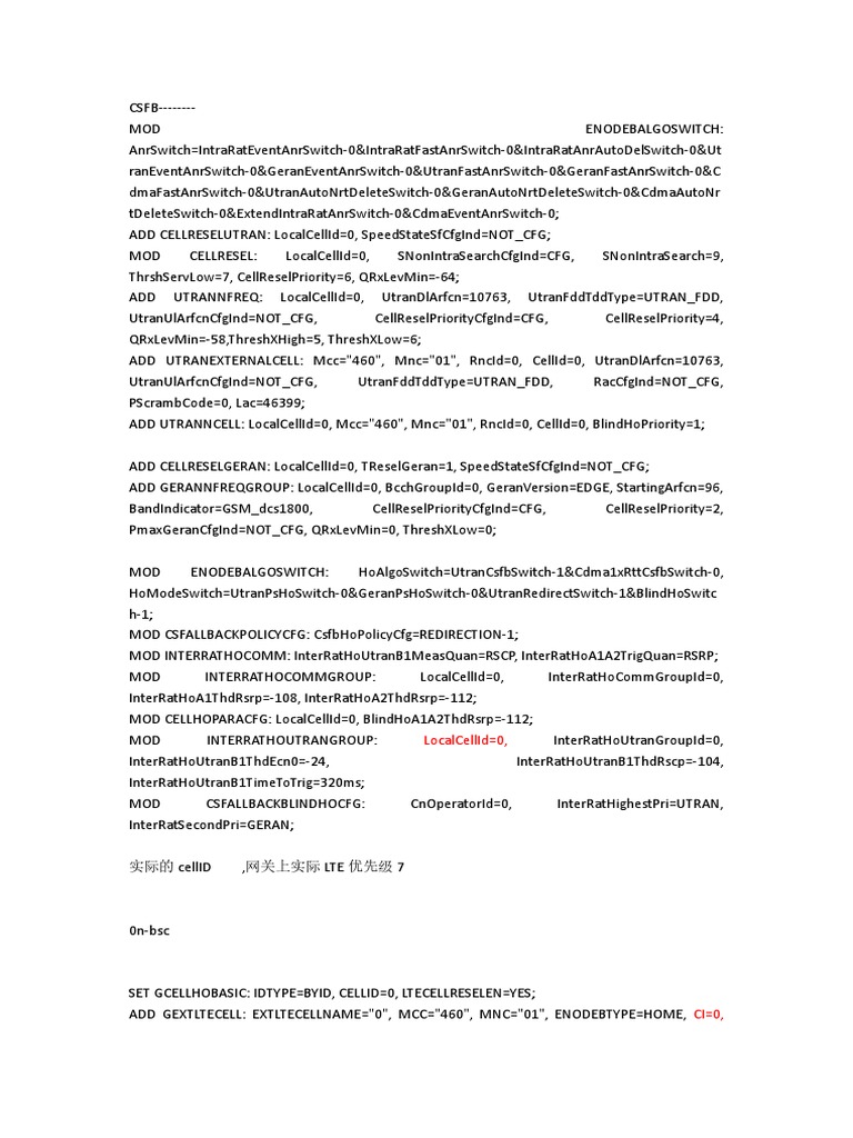 Lte RNC BSC Check | PDF