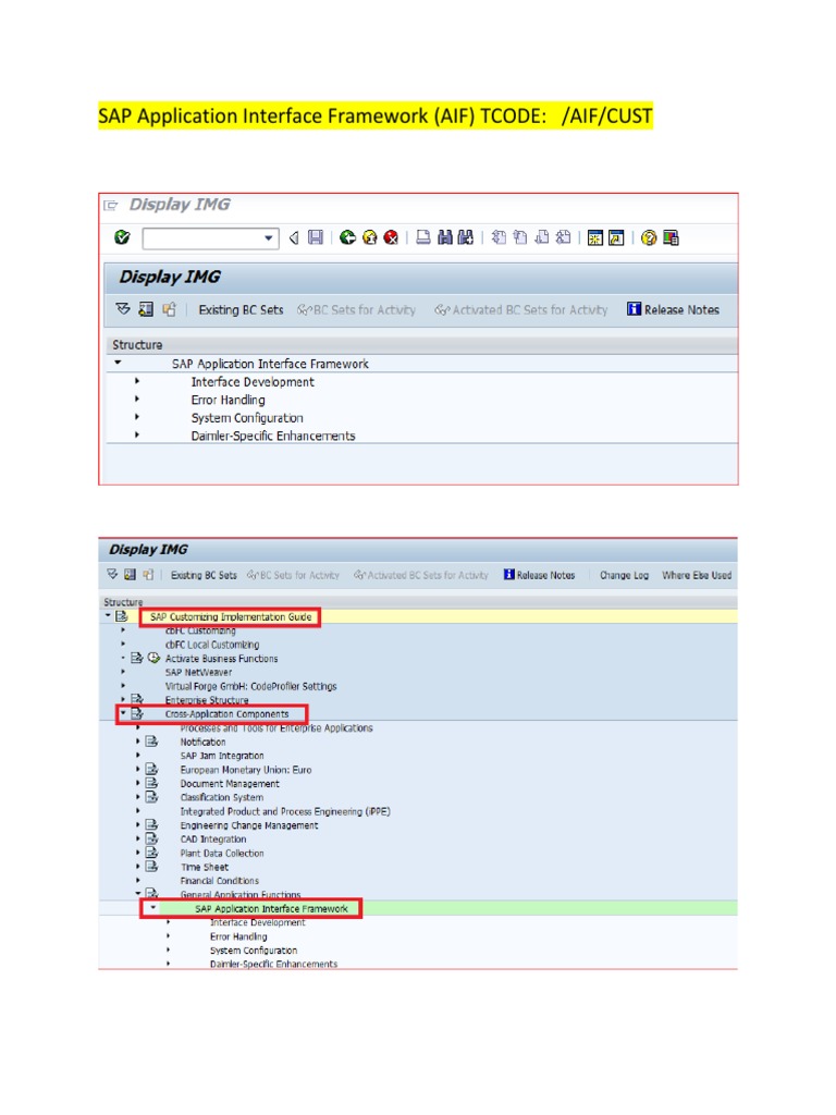AIF Configuration SPRO | PDF