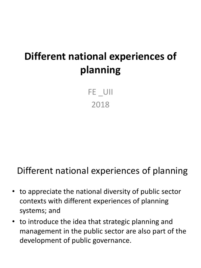 National Planning Systems Comparison | PDF | Bureaucracy | Max Weber