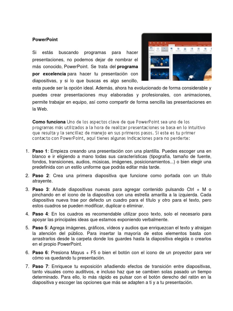 Programas Que Se Usan para Hacer Presentaciones | PDF | Microsoft PowerPoint | Software