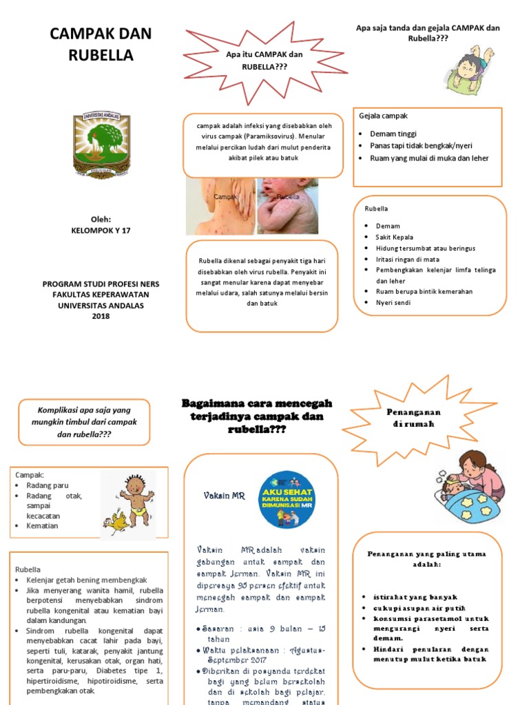 Leaflet Campak Dan Rubella-1 | PDF