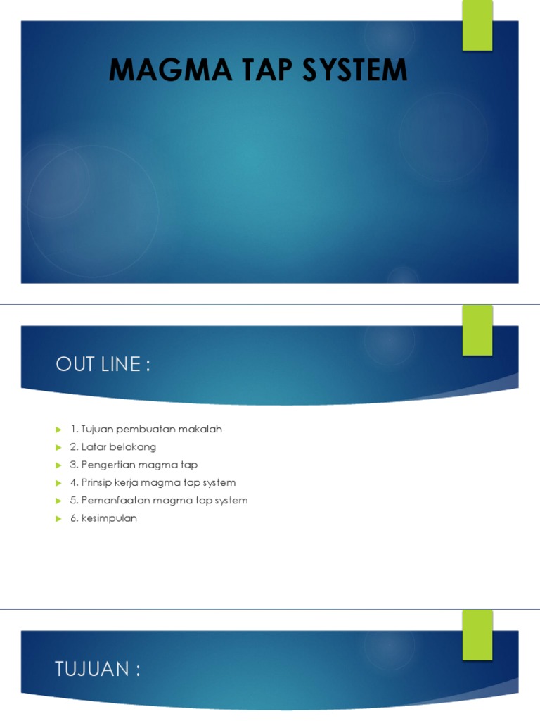 Magma Tap System | PDF