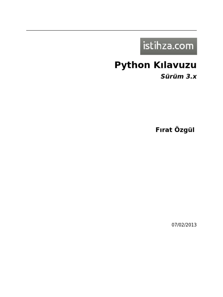 Python 3 X | PDF
