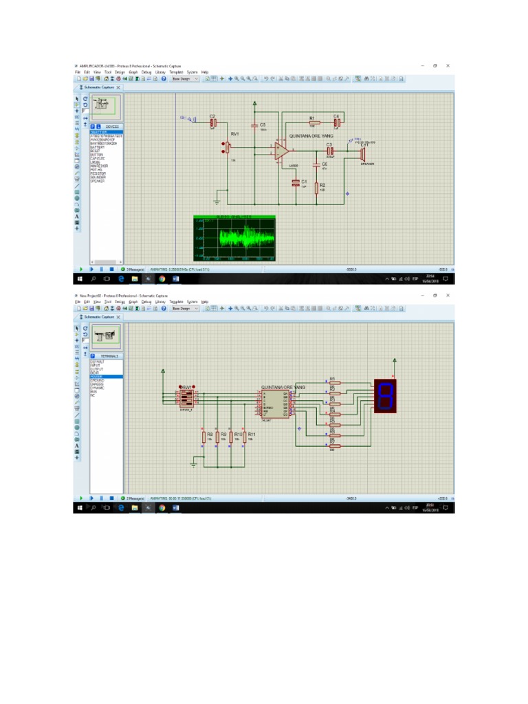 Ejercicios Proteus | PDF
