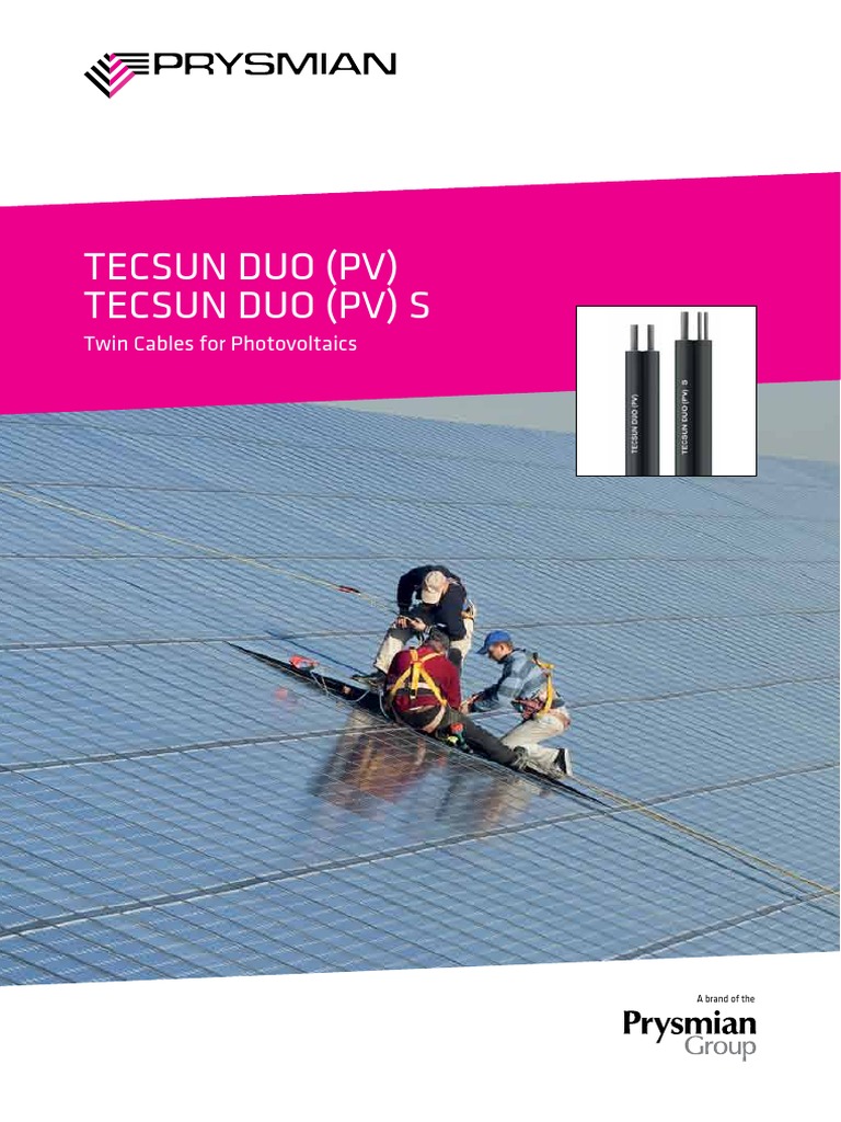 Tecsun Duo (PV) Tecsun Duo (PV) S: Twin Cables For Photovoltaics | PDF ...