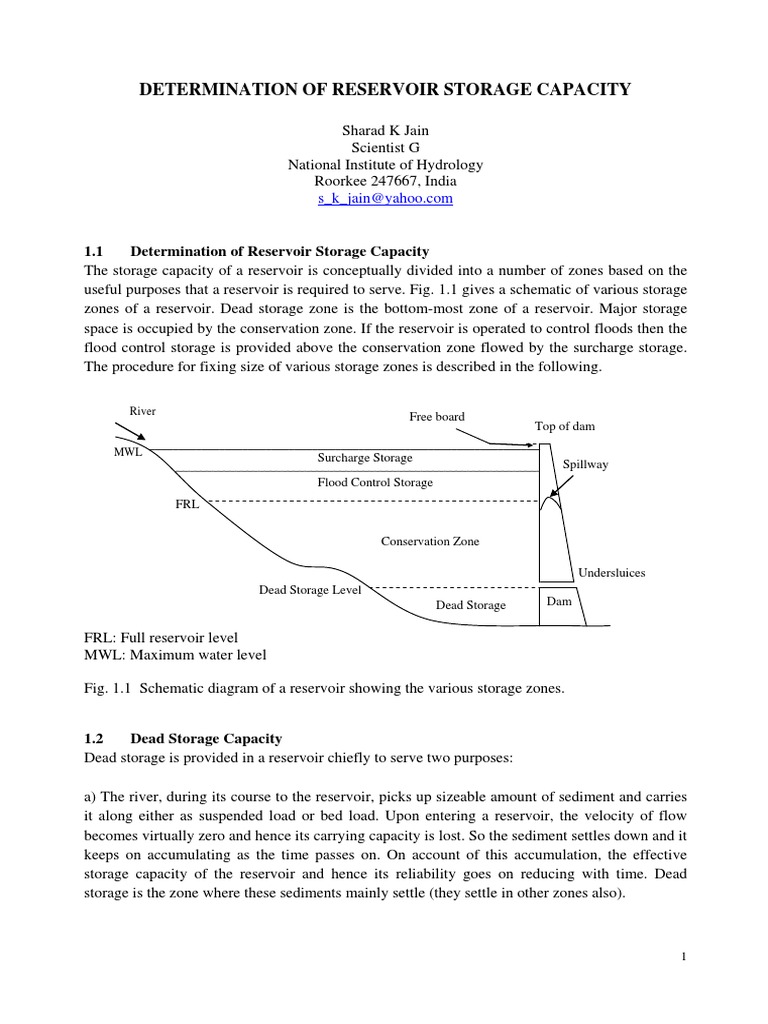 Reservoir Sizing | PDF | Reservoir | Reliability Engineering