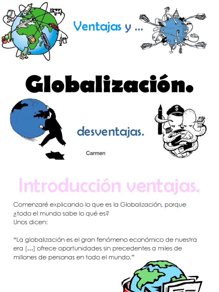 Ventajas y Desventajas de La Globalizacion | PDF | Globalización | Corporación multinacional