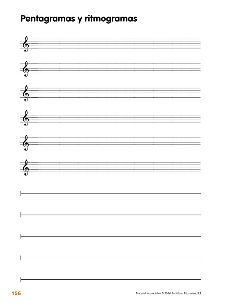 Pentagramas y Ritmogramas PDF | PDF