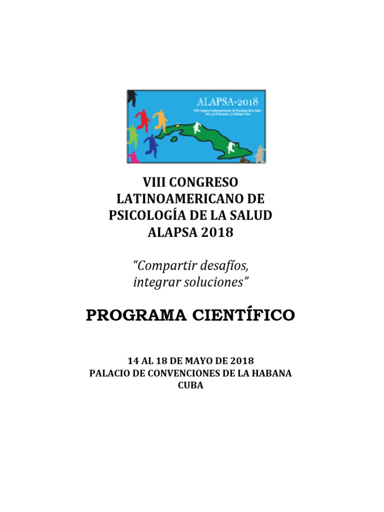 Programa ALAPSA Cuba 2018 | PDF | Cuba | America latina