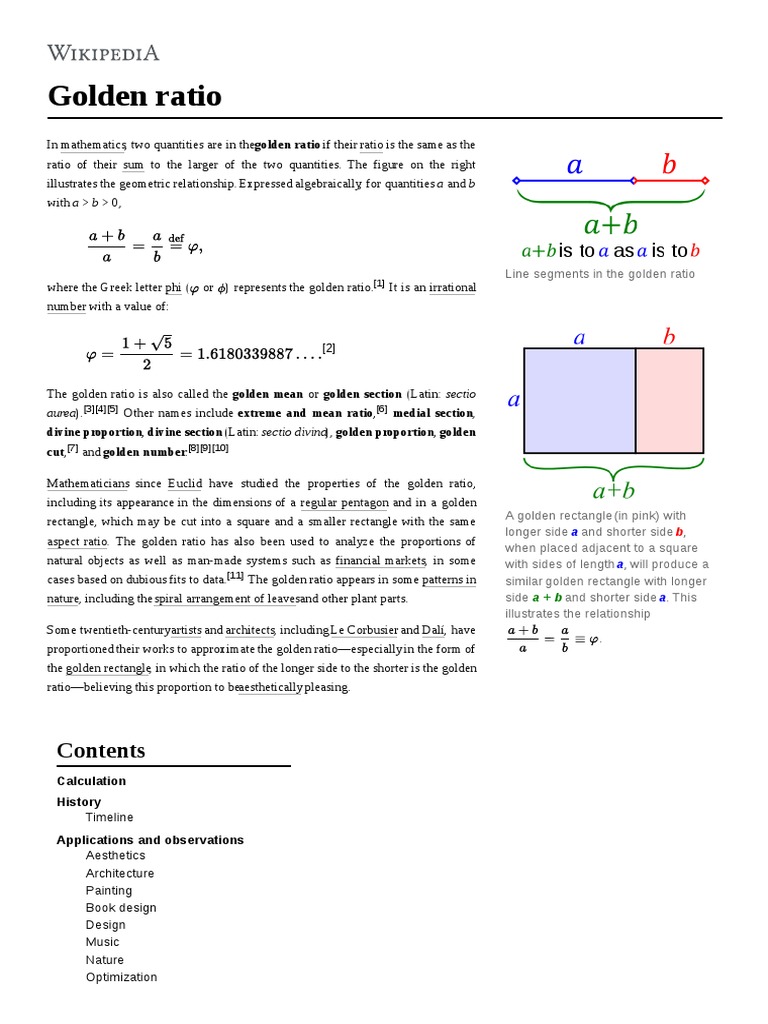 Golden Ratio | PDF | Triangle | Polynomial
