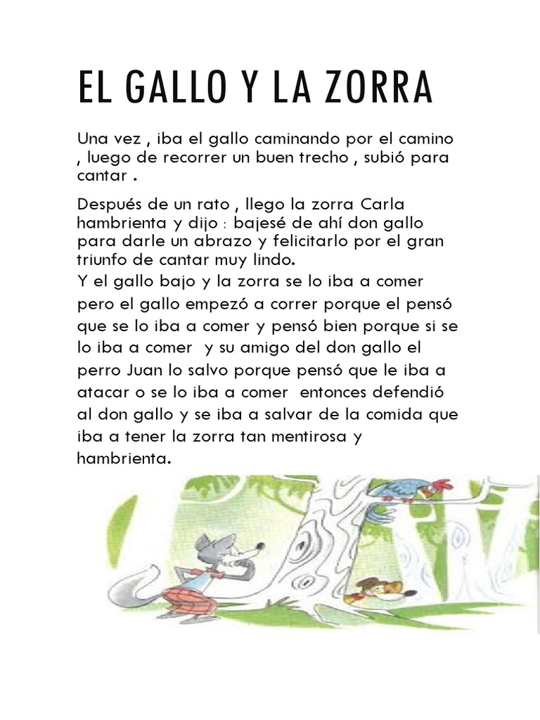 El Gallo y La Zorra | PDF