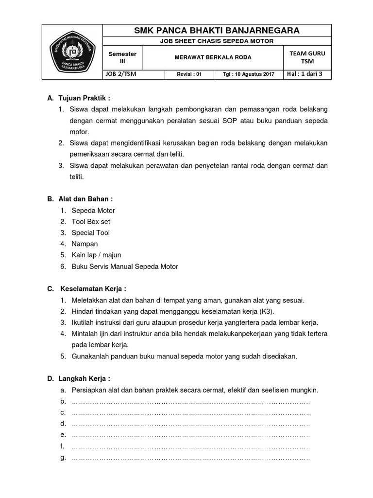 Jobsheet 2 Roda | PDF | Komputer | Teknologi & Rekayasa