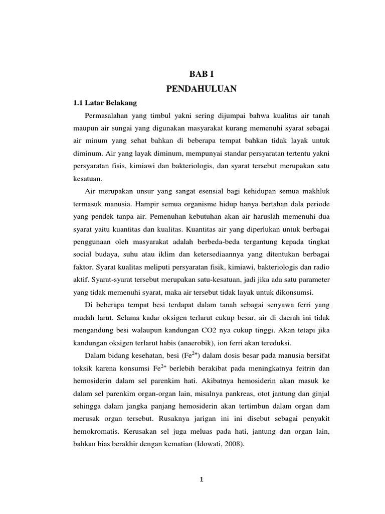 Kualitas Air: Analisis Besi dan Mangan | PDF | Sains & Matematika