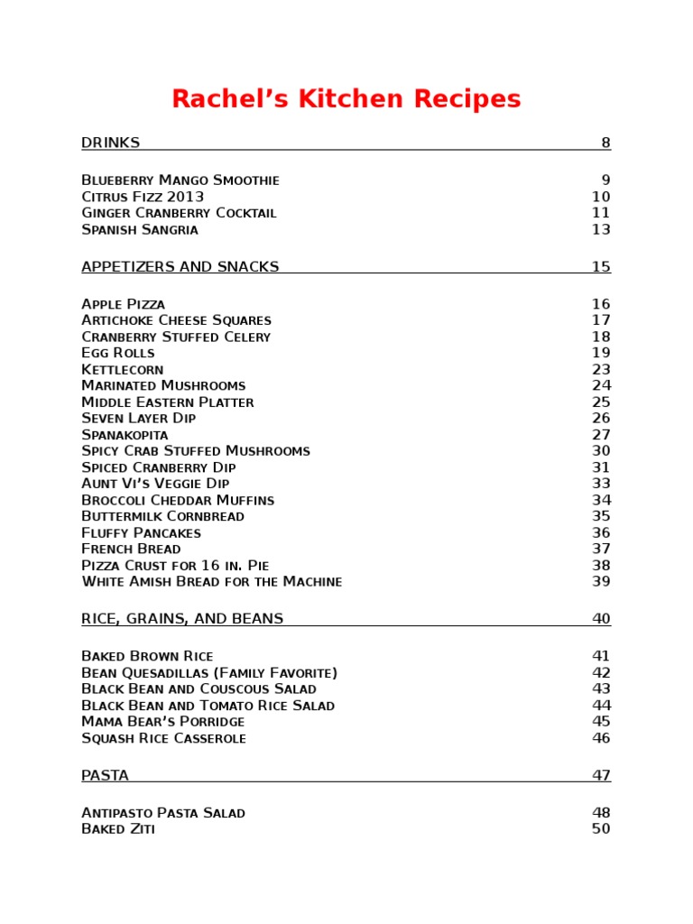 Cookbook RRP | PDF | Salad | Pasta