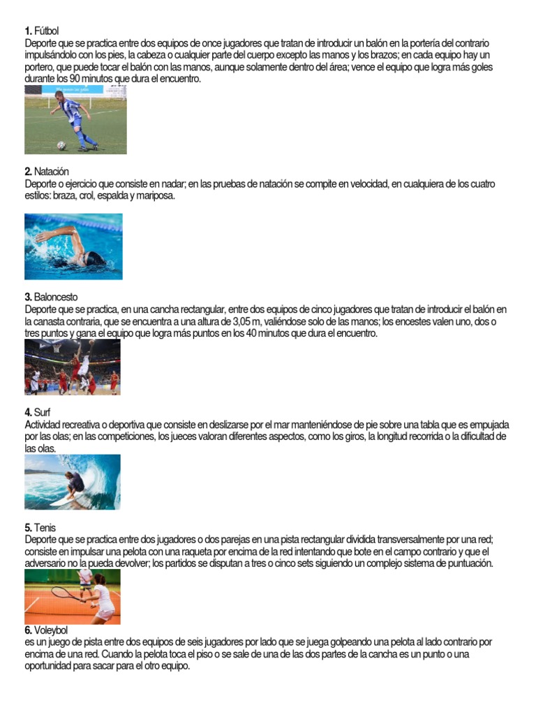 20 Deportes | PDF | Patinaje Artístico | Alpinismo