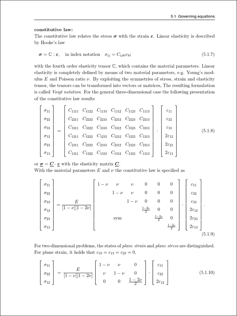 2d Linearelasticity | PDF | Linear Elasticity | Elasticity (Physics)