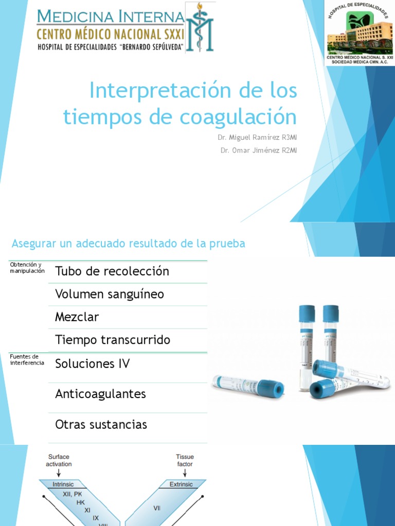 Interpretación de los tiempos de coagulación | PDF | Coagulación | Sangre