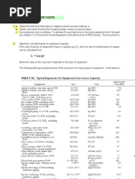 CAPCOST Equipment Cost Equations | PDF | Pressure | Chemical Engineering