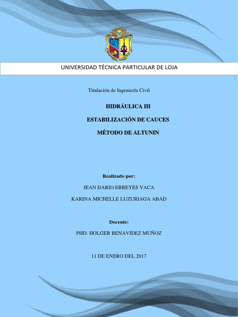 Metodo de Altunin | PDF | Sedimentación | Río