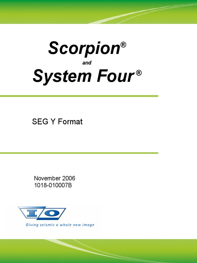 SEG Y Format | PDF | Ebcdic | Text File