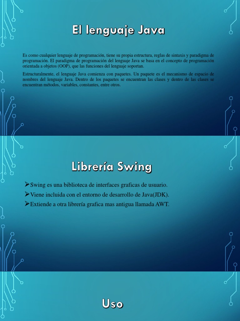 Swing Java Pdf Java Lenguaje De Programación Ventana Informática 