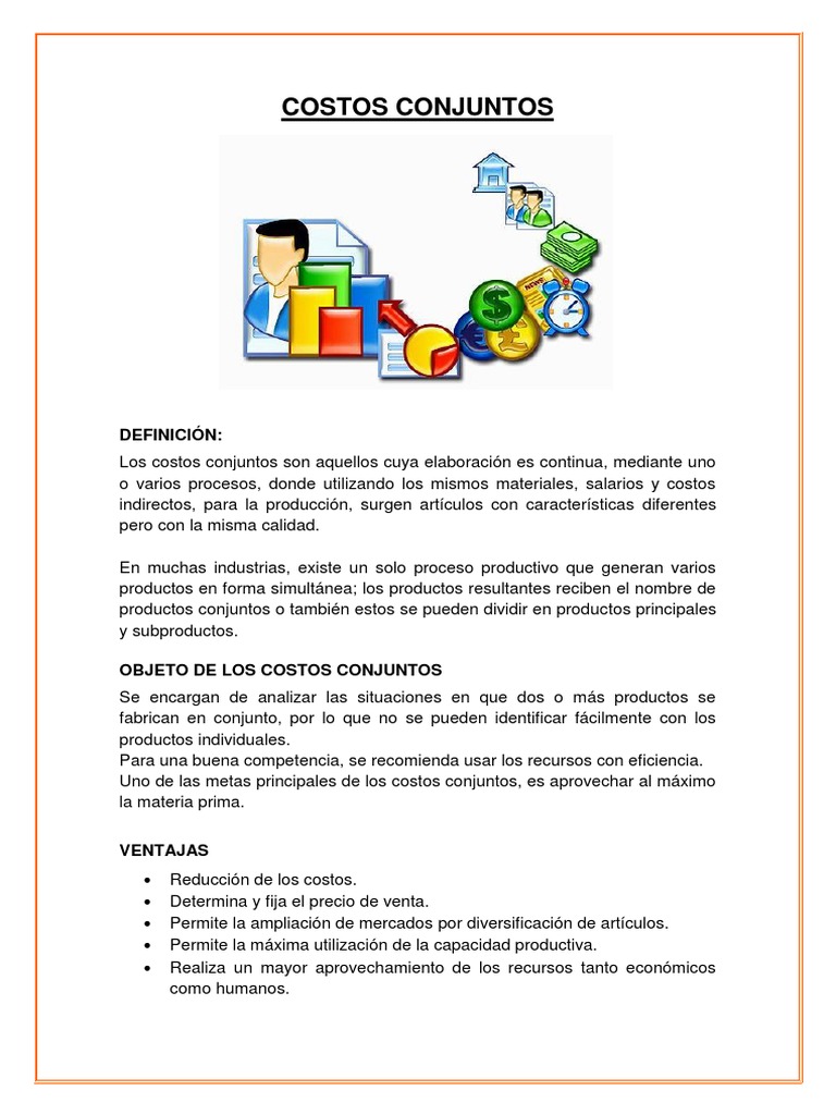 Costos Conjuntos | PDF | Mercado (economía) | Costo
