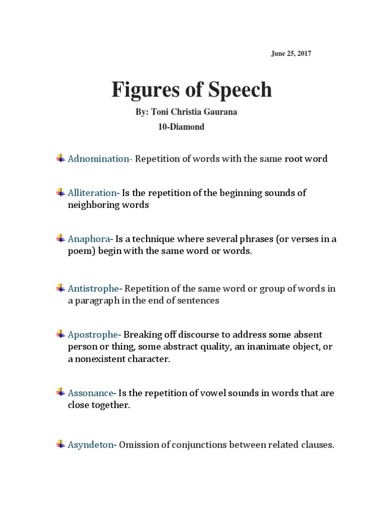 Figures of Speech: Adnomination-Alliteration | PDF | Literary ...