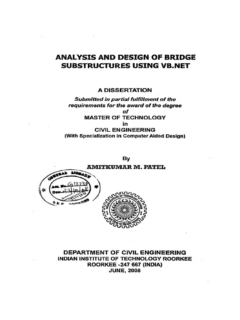 Analysis and Design of Bridge Substructures PDF | PDF | Deep Foundation | Force