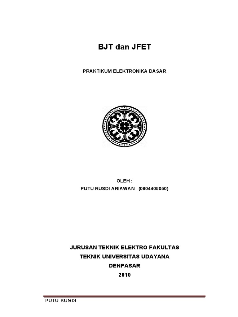 Karakteristik BJT dan JFET dalam Praktikum | PDF