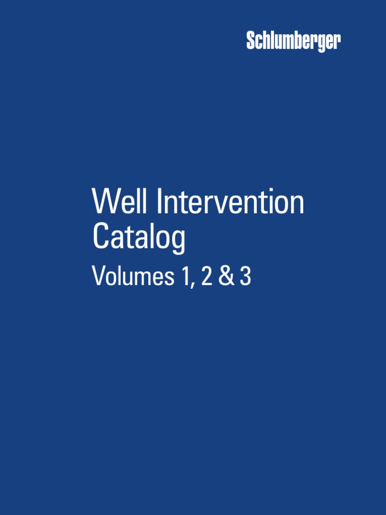 Well Intervention Catalog | PDF | Drilling Rig | Nature