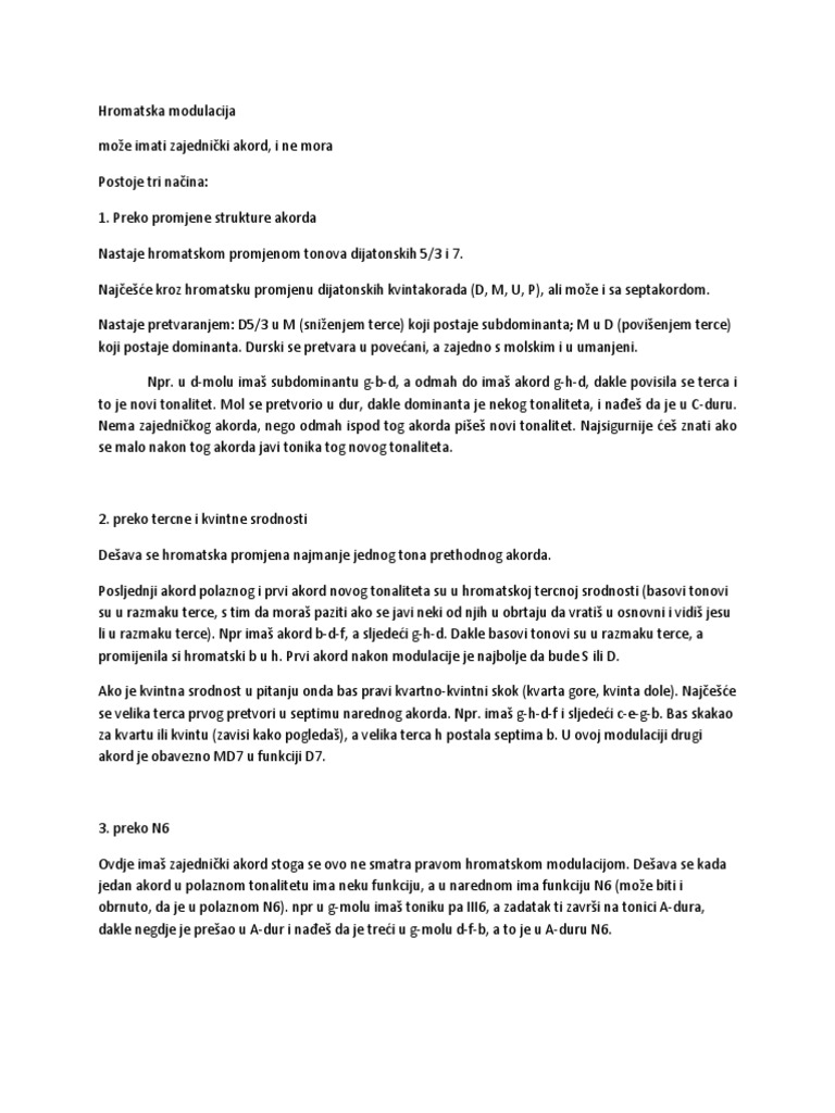 Hromatska Modulacija | PDF