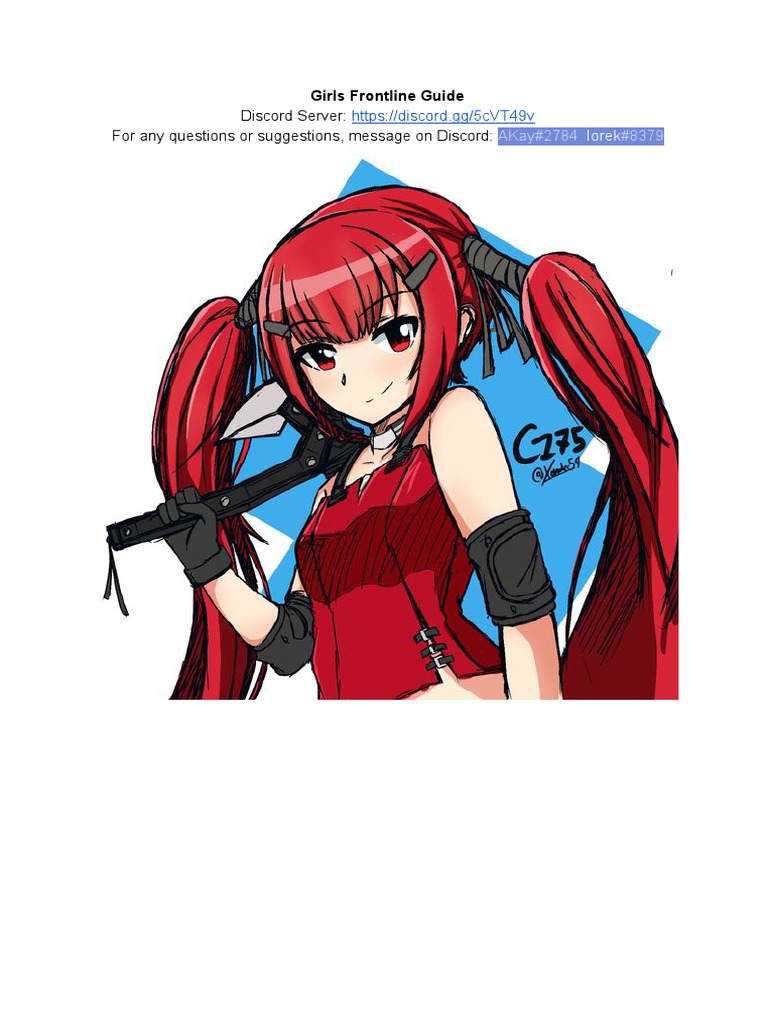 Girls Frontline Guide: GFL Guide - All You Need | PDF | Shotgun ...